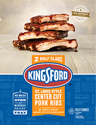 Kingsford Ribs & BBQ | St. Louis Style Center Cut Pork Ribs